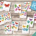 COUNTING BUTTERFLIES (1 to 20) • 20 Editable Montessori Cards • Flash ...