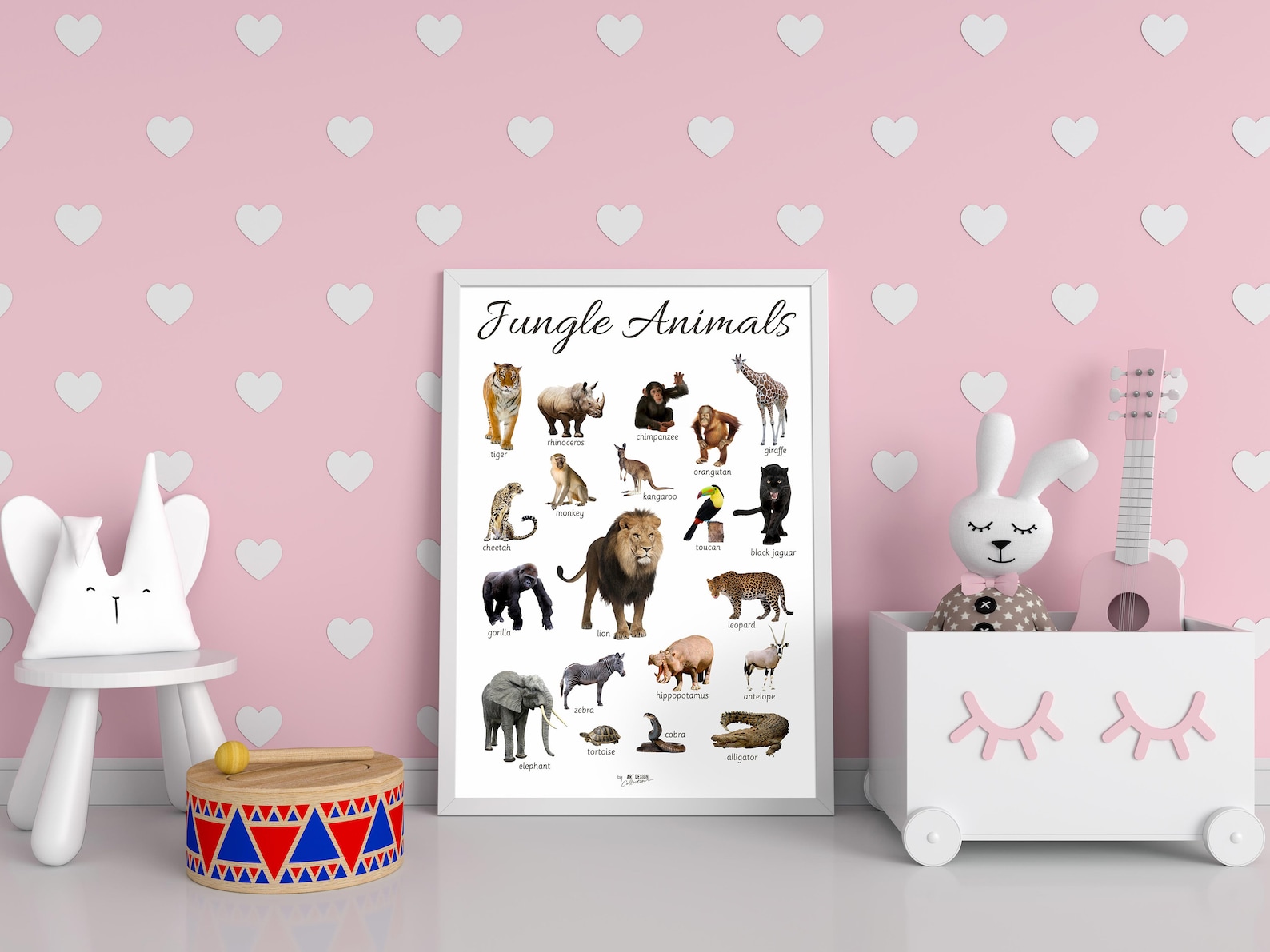 JUNGLE ANIMALS POSTER Montessori Poster Montessori Educational ...