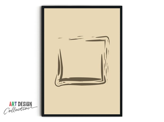 Square Abstract Wall Art Printable Circles Wall Art Decor - Etsy