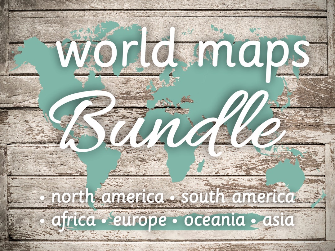 BUNDLE MAPS of the WORLD • 246 Montessori Cards • Flash Cards ...