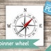 CARDINAL POINTS • 16 Montessori Cards • Spinner Wheel Flash Cards ...