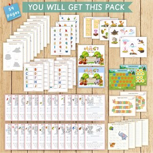 Alphabet Busy Book Printable Preschool Activity Homeschool Resources ...