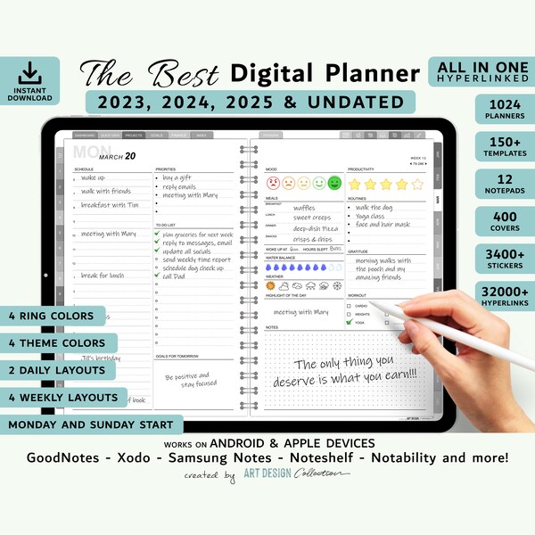 Goodnotes Planner - Etsy
