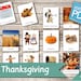 THANKSGIVING Vocabulary 32 Editable Montessori Cards Flash Cards ...