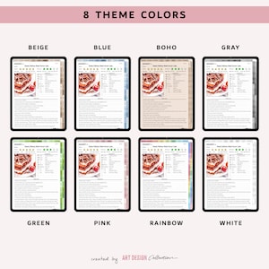 Digital RECIPE BOOK, Goodnotes Planner, iPad Planner Notability Planner ...