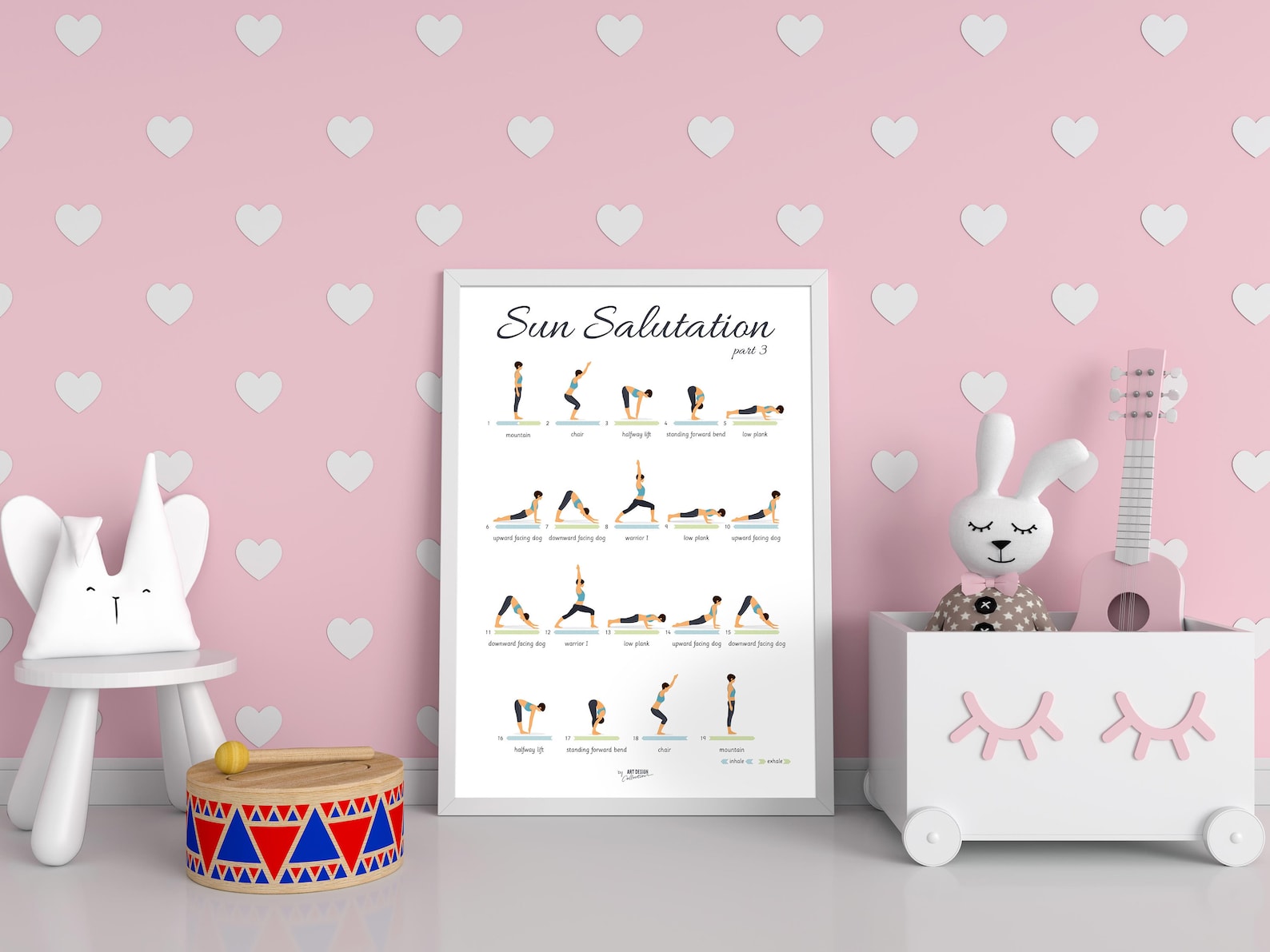 SUN SALUTATION POSTER yoga Poses Part 3 Montessori Poster - Etsy