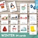 WINTER 34 Montessori Cards Flash Cards Nomenclature - Etsy