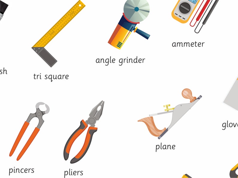 TOOLS POSTER Montessori Poster Montessori Educational - Etsy