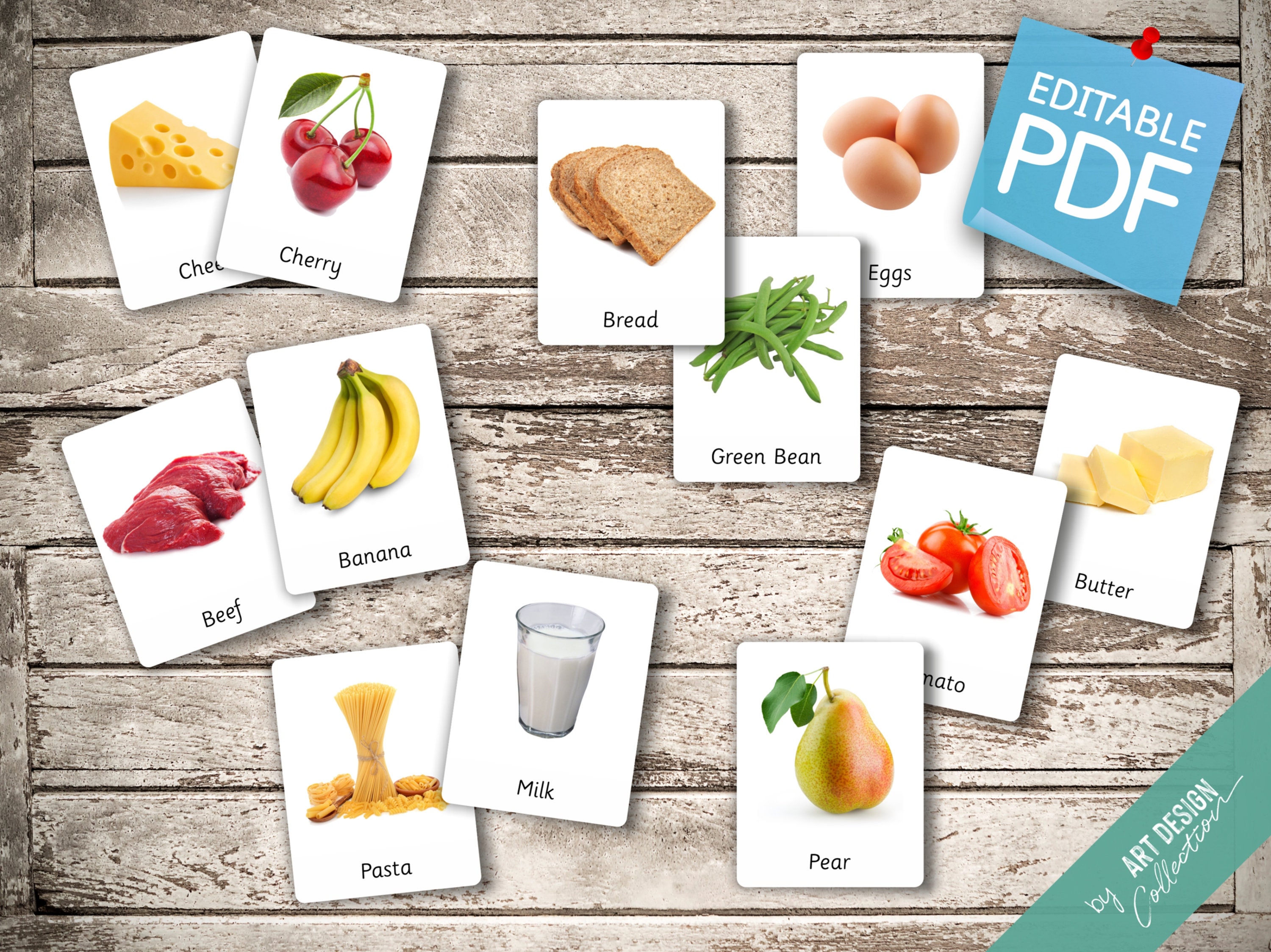 FIRST FOODS real Pictures 92 Editable Montessori Cards - Etsy