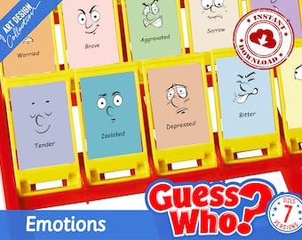 Guess Who Cards | Etsy