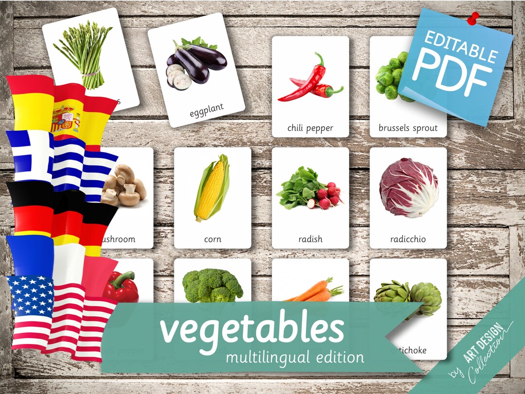 VEGETABLES MULTILINGUAL Edition 46 English, French, German, Greek, and ...