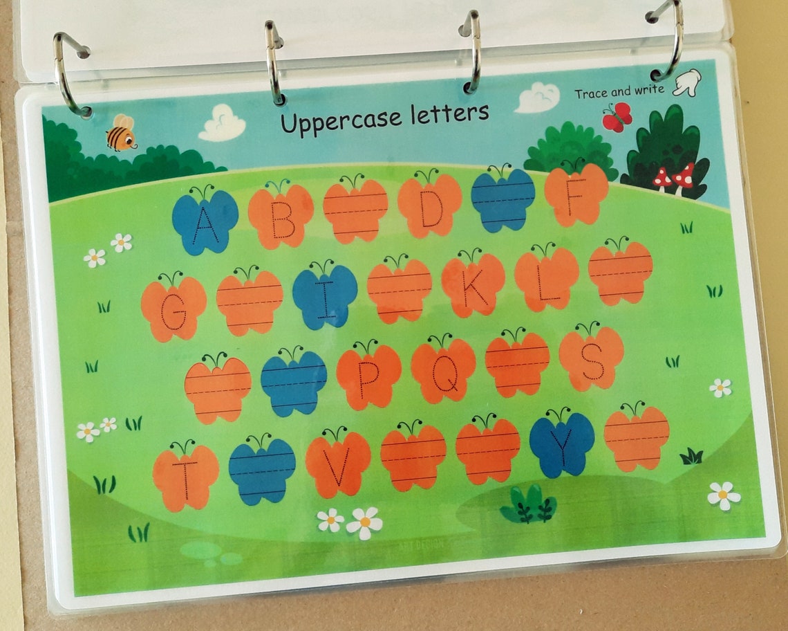 Alphabet Busy Book Printable Preschool Activity Homeschool Resources ...