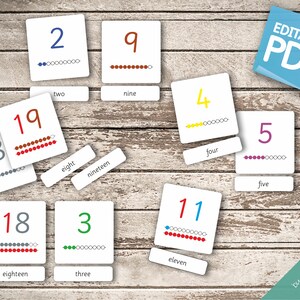 NUMBERS 0 to 31 SPANISH Edition • 32 Spanish and 32 English Editable ...