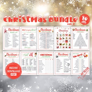 CHRISTMAS Game MEGA BUNDLE • Christmas Game Holiday Christmas Party ...