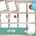 CIRCLE 14 Editable Montessori Cards Flash Cards Nomenclature Flashcards ...