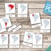 SOUTH AMERICA MAPS 18 Montessori Cards Flash Cards Nomenclature ...