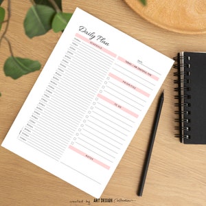 DAILY PLAN, Digital Planner Planner, Digital Download Budget Planner ...