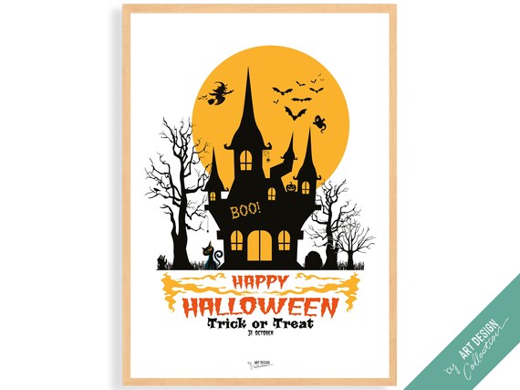 HAPPY HALLOWEEN POSTER Montessori Poster Montessori | Etsy