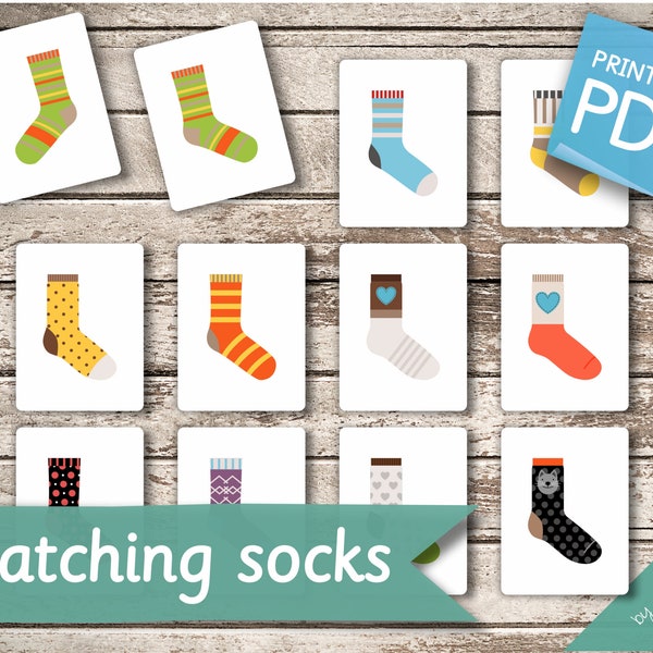 Matching Socks Printable - Etsy