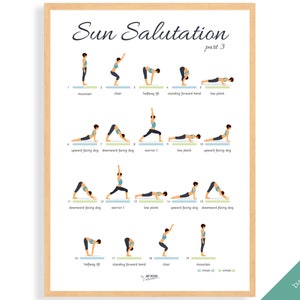 SUN SALUTATION POSTER yoga Poses Part 3 Montessori Poster Montessori ...