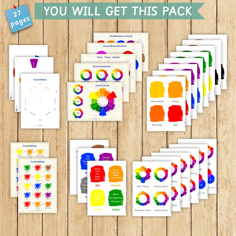 COLOR Theory Busy Book Printable Preschool Activity Homeschool ...