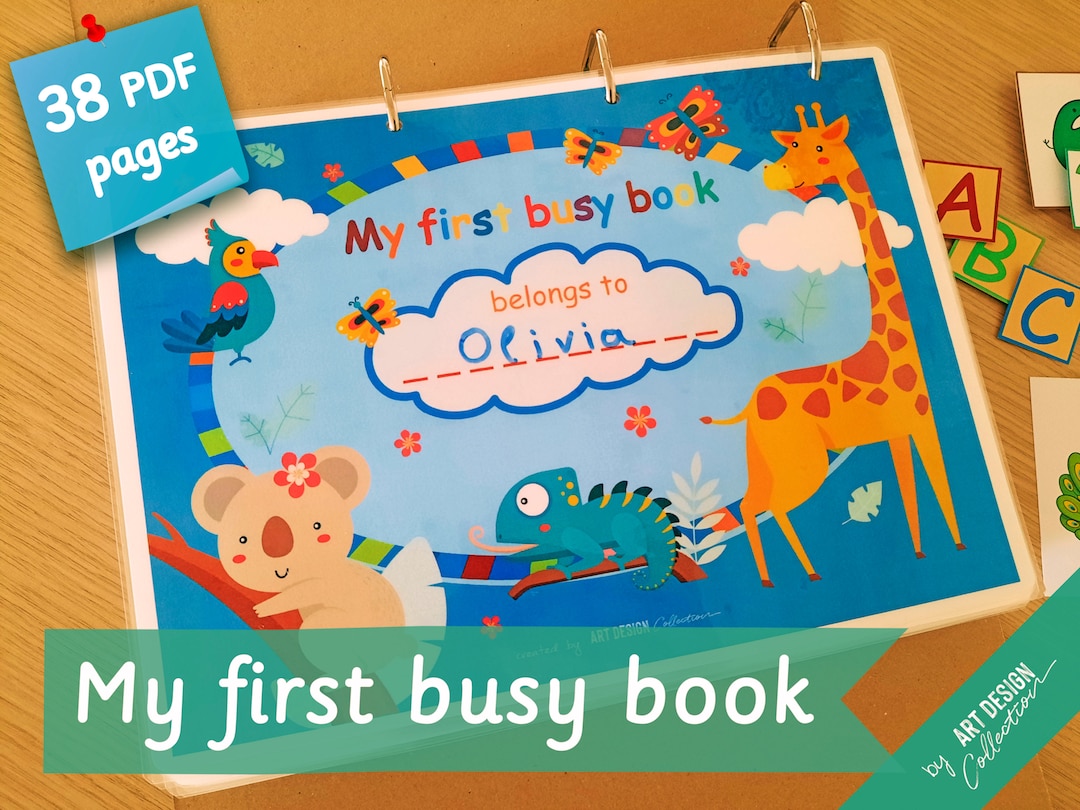 My First Busy Book Printable Preschool Activity Homeschool Resources ...