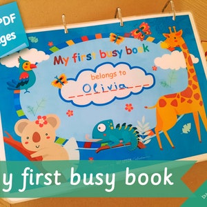 My First Busy Book Printable Preschool Activity Homeschool Resources ...
