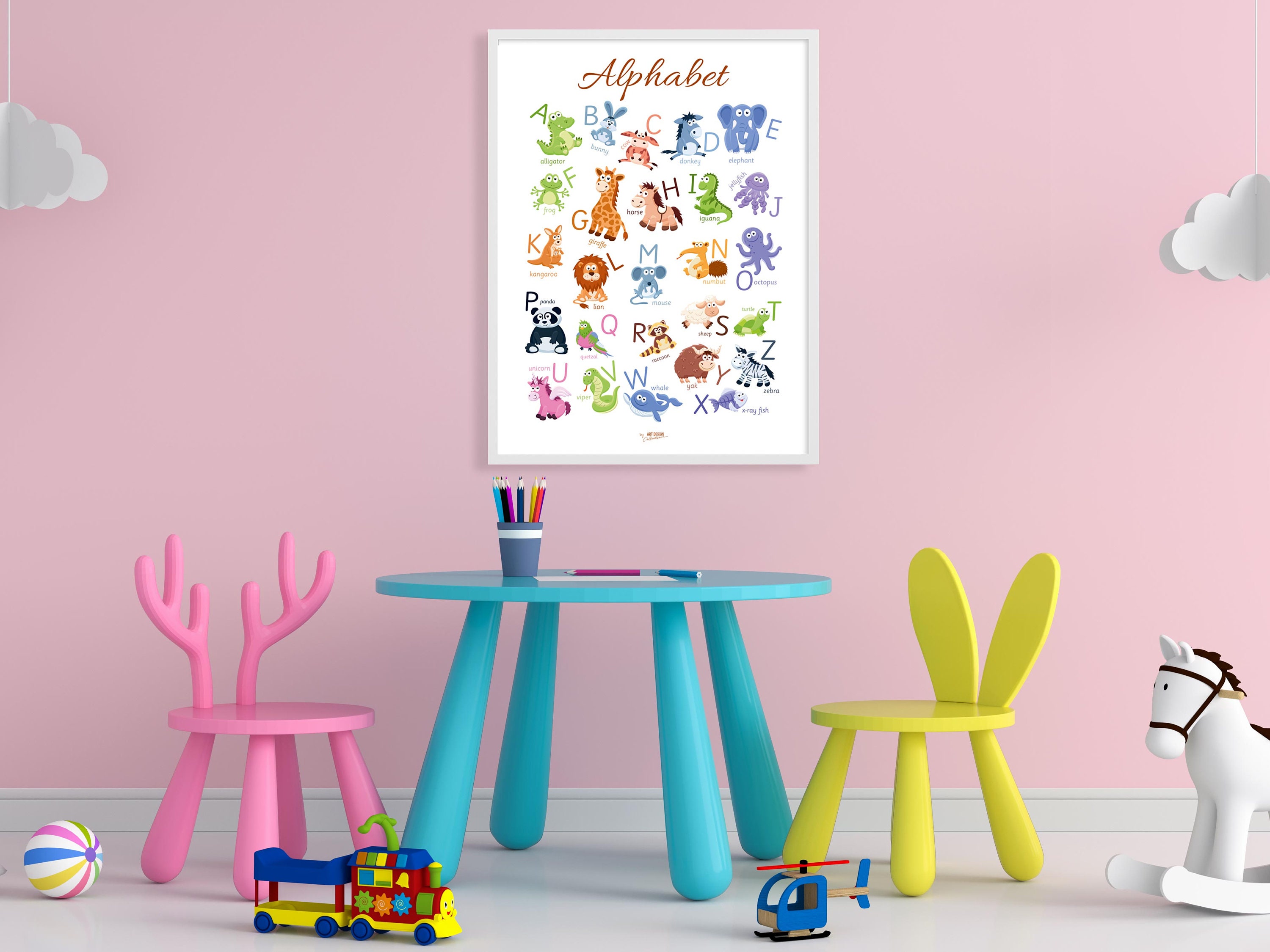 ANIMAL ALPHABET POSTER Montessori Poster Montessori | Etsy