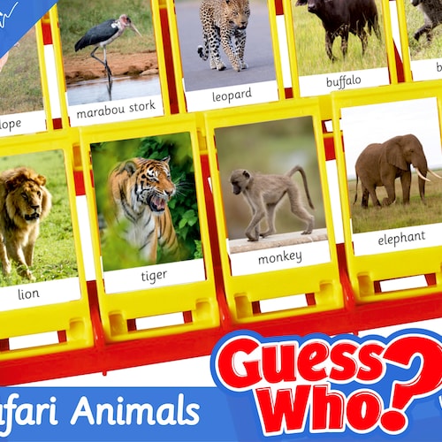 Ocean Life Printable Guess Who Insert Cards - Etsy