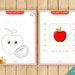 APPLE Busy Book Printable Preschool Activity Homeschool - Etsy