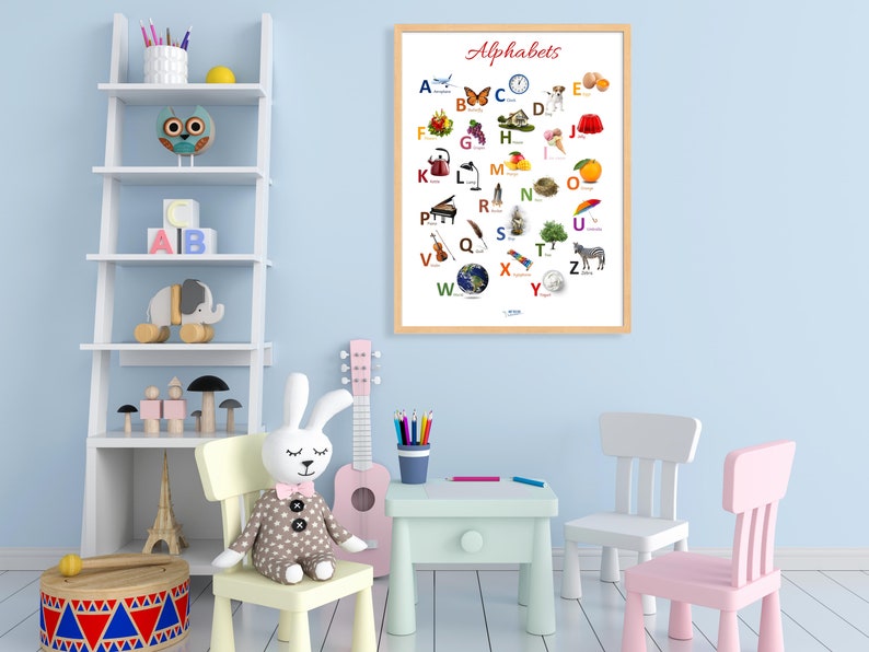 ALPHABETS POSTER Montessori Poster Montessori Educational | Etsy