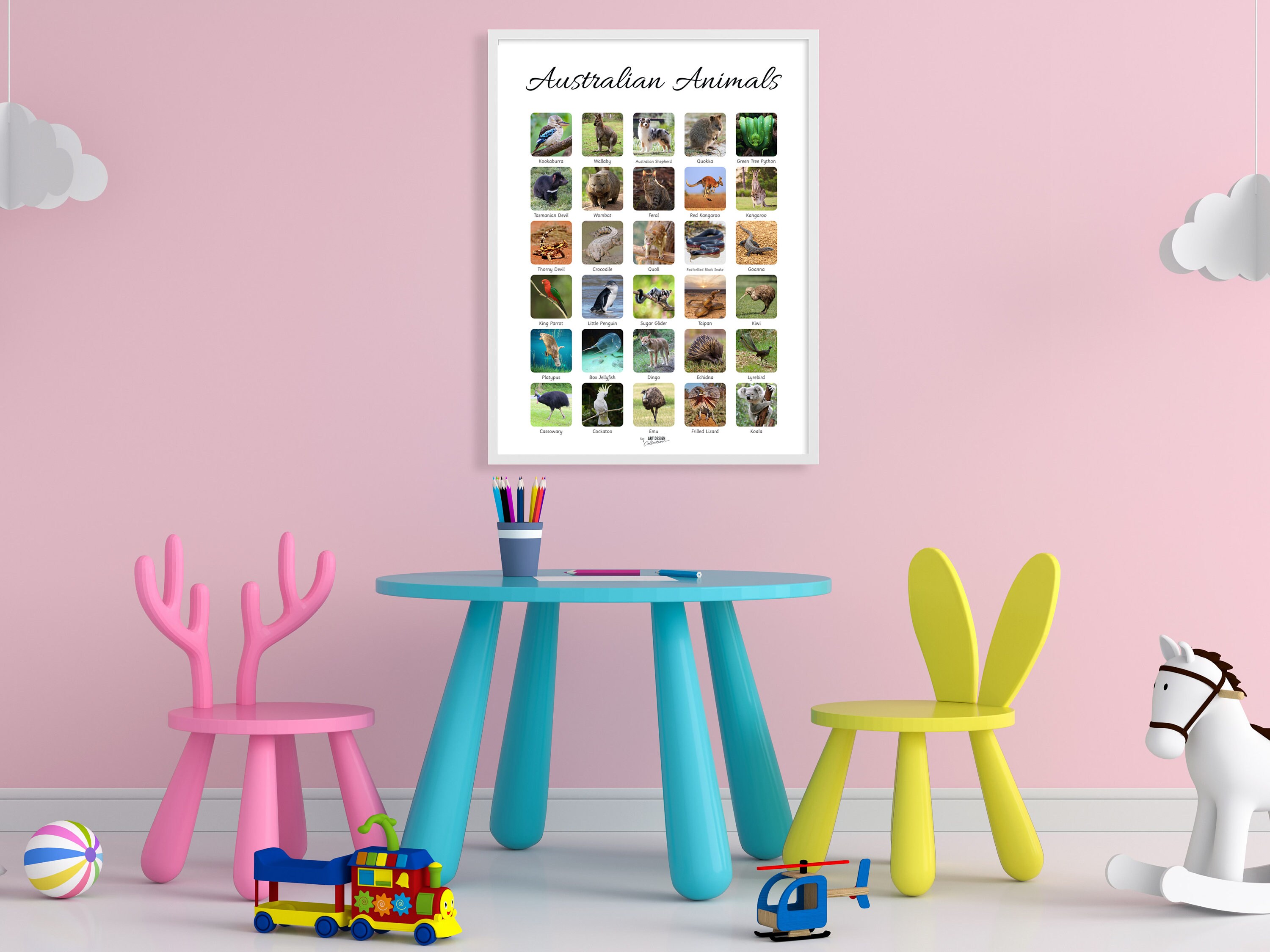 AUSTRALIAN ANIMALS POSTER • Montessori Poster • Montessori Educational ...