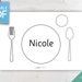 Editable Placemat Template Preschool Activity Homeschool - Etsy