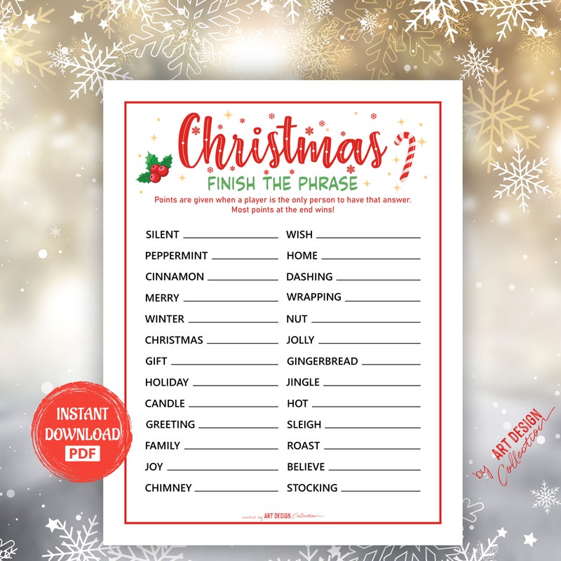 Christmas Phrases - Etsy