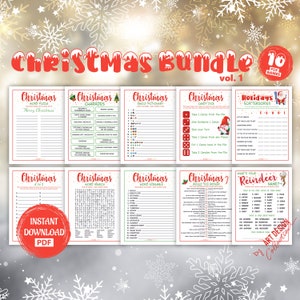 CHRISTMAS Game MEGA BUNDLE • Christmas Game Holiday Christmas Party ...