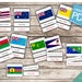 BUNDLE OCEANIA flags, Maps 62 Editable Montessori Cards Flash Cards ...