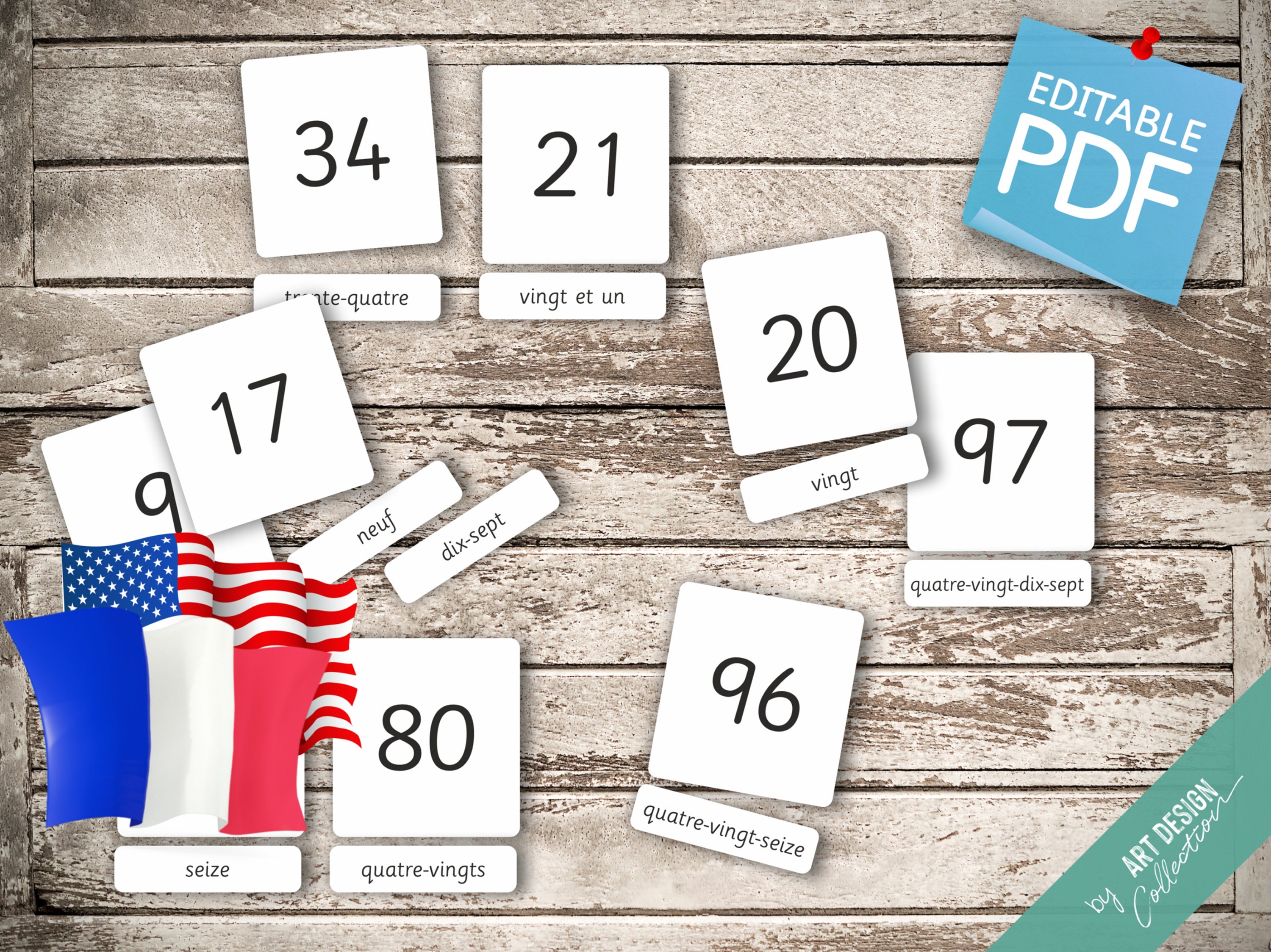 NUMBERS 0 to 100 FRENCH Edition 101 French and 101 English - Etsy