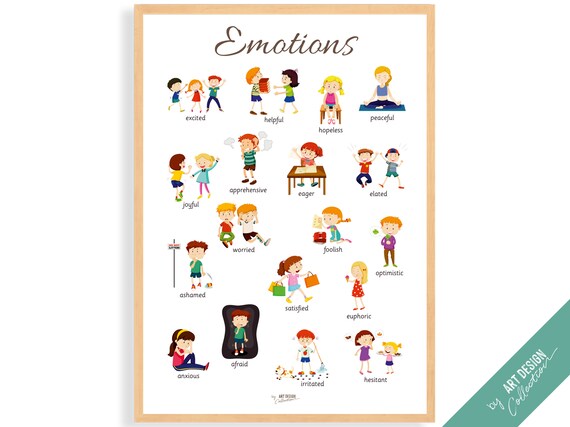 EMOTIONS POSTER Montessori Poster Montessori Educational | Etsy Canada