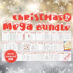 CHRISTMAS Game MEGA BUNDLE • Christmas Game Holiday Christmas Party ...