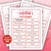 VALENTINE'S PICTIONARY Game Love Game Holiday Christmas Party Holiday ...