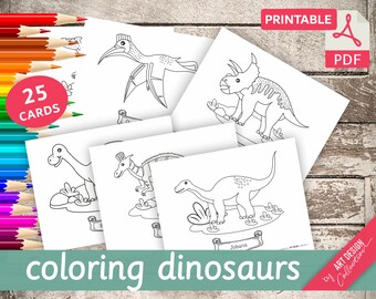 DINOSAURS • 12 Digital Montessori Cards • Flash Cards Nomenclature ...