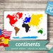 CONTINENTS of the WORLD SPANISH Edition 888 Spanish and - Etsy