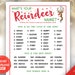 CHRISTMAS What's Your REINDEER Name Game (Download Now) - Etsy