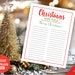 CHRISTMAS WORD PUZZLE Game • Christmas Game Holiday Christmas Party ...