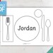 Editable Placemat Template Preschool Activity Homeschool - Etsy