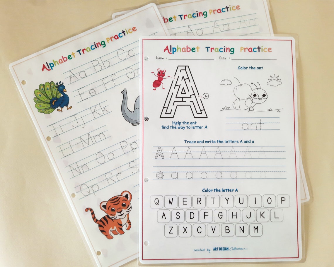 Alphabet Busy Book Printable Preschool Activity Homeschool - Etsy