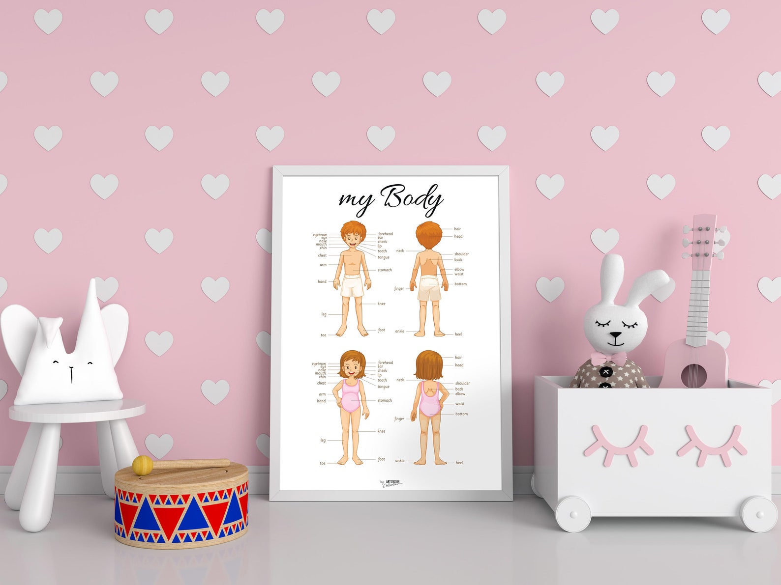 MY BODY POSTER Montessori Poster Montessori Educational - Etsy