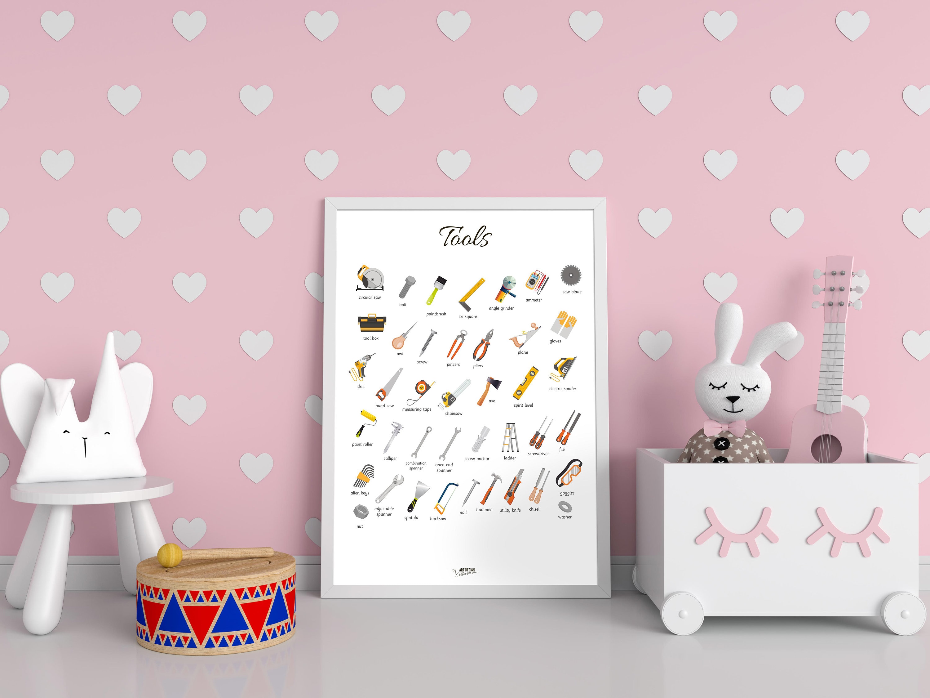 TOOLS POSTER • Montessori Poster • Montessori Educational Homeschooling ...