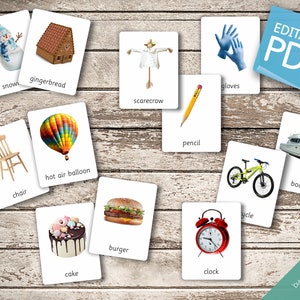 LIVING / Non-living 80 Editable Montessori Cards Flash Cards ...