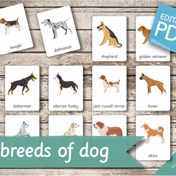 Printable Dog Breeds - Etsy